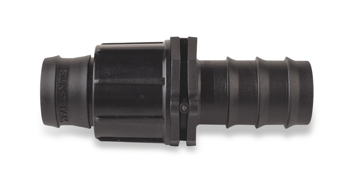 Barbed Coupling with Nut - Sunstream Irrigation