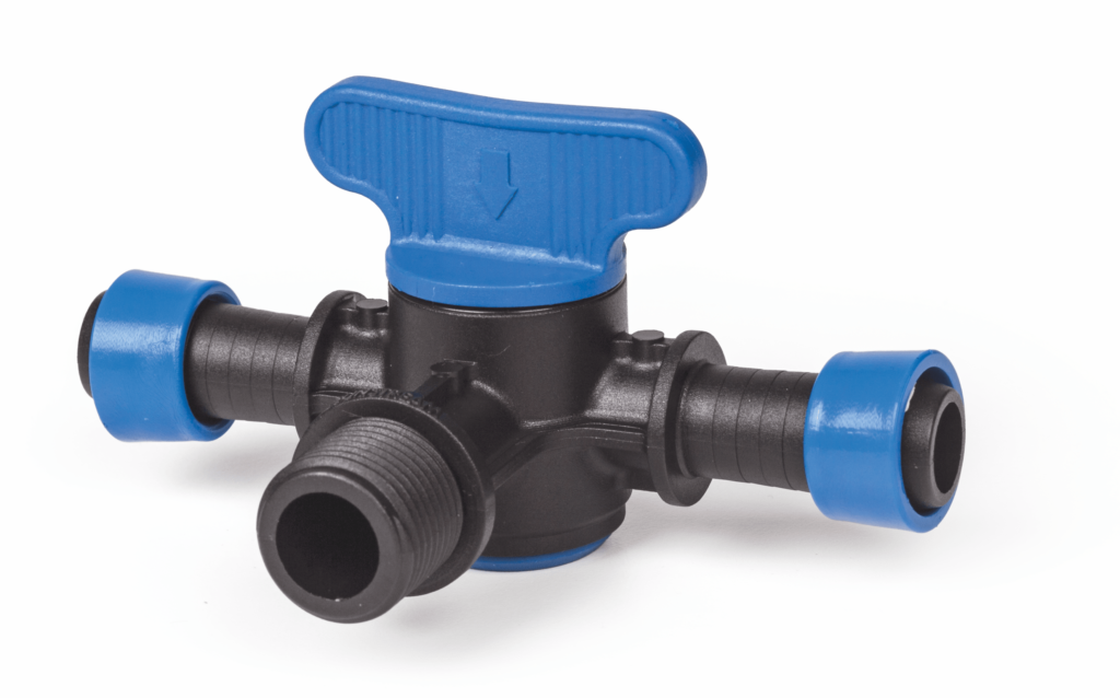 Male Threaded Tee Offtake Mini Valve with Ring - Sunstream Irrigation